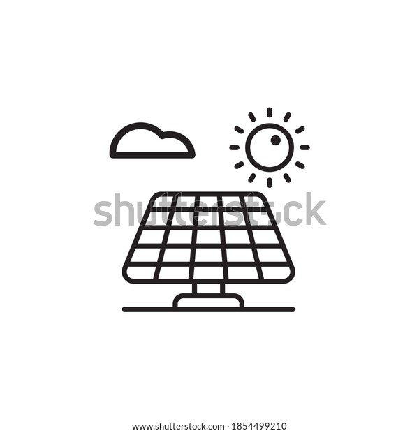 Solar System Outline Icon Style Illustration Stock Vector (Royalty Free ...