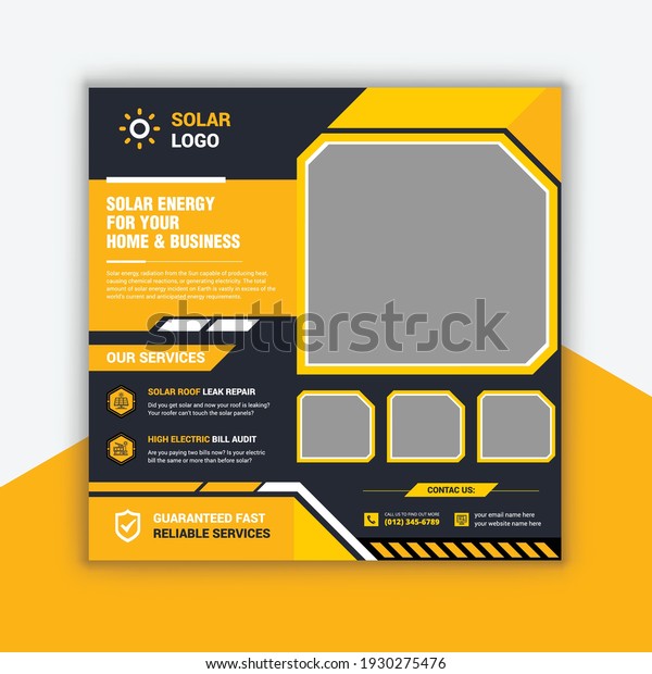 Solar System Social Media Post Banner Stock Vector (Royalty Free ...