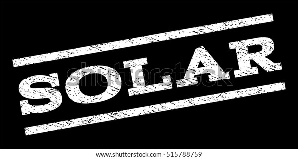 Solar Watermark Stamp Text Caption Between Stock Vector (Royalty Free ...