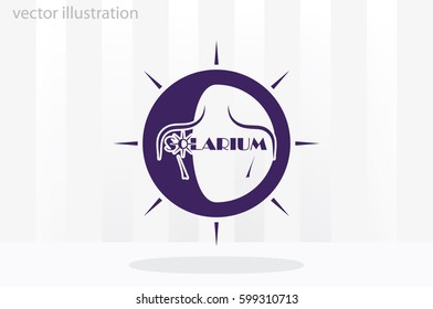 Solarium Logo Icon Vector Illustration Stock Vector (Royalty Free ...