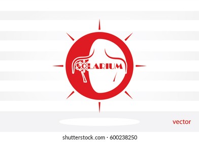 Solarium Logo Icon Vector Illustration Stock Vector (Royalty Free ...