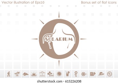 Solarium Logo Icon Vector Illustration Stock Vector (Royalty Free ...