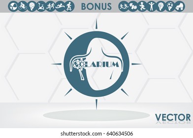 Solarium Logo Icon Vector Illustration Stock Vector (Royalty Free ...