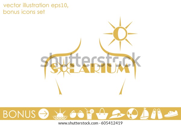 Solarium Logo Icon Vector Illustration Stock Vector (Royalty Free ...
