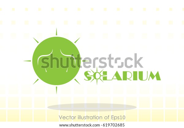 Solarium Logo Icon Vector Illustration Stock Vector (Royalty Free ...