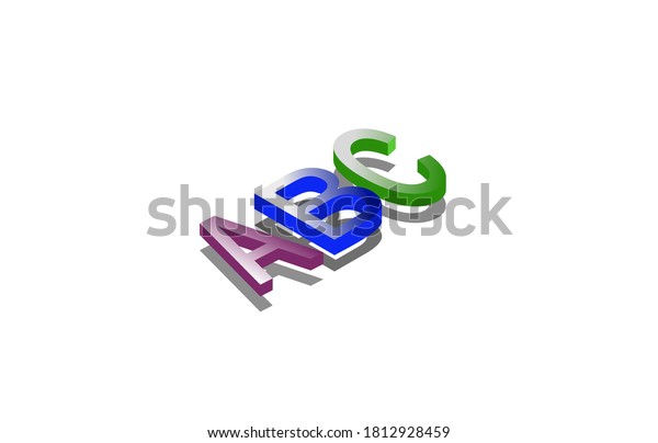 Solated Text 3d White Business Education Stock Vector (Royalty Free ...