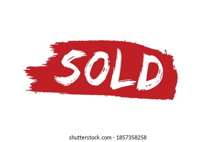 Stop Sign On Paint Brushed Red Stock Vector (Royalty Free) 1067780804