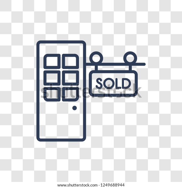 Sold Icon Trendy Linear Sold Logo Stock Vector (Royalty Free ...