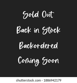 Backorder Images, Stock Photos & Vectors | Shutterstock