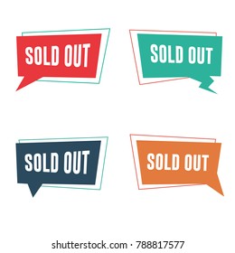 Sold Out Banners Stock Vector (Royalty Free) 788817577 | Shutterstock