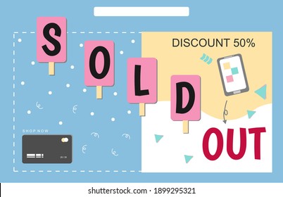 Sold Out Items Perfect Your Brand Stock Vector (Royalty Free ...