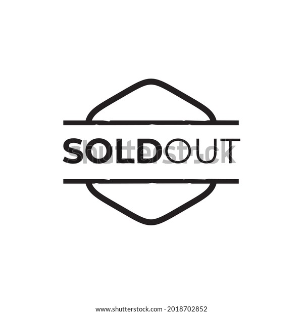 Sold Out Symbol Logo Design Vector Stock Vector (Royalty Free ...