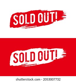 Sold Red Square Grunge Stamp On Stock Vector (Royalty Free) 2053007732 ...