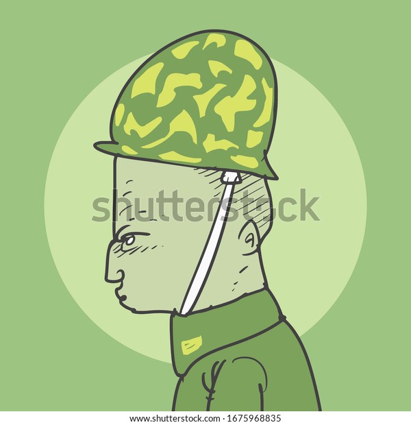 Soldier Cartoon Style Vector Illustration Stock Vector (Royalty Free ...