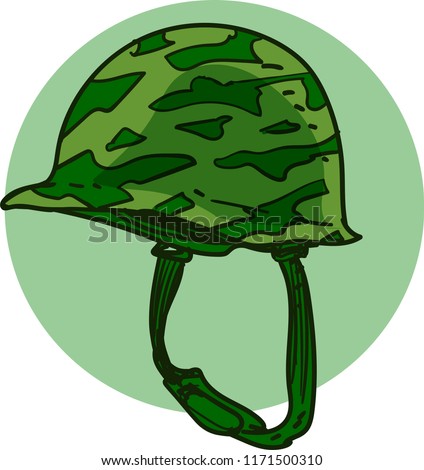 Soldier Helmet World War 2 Style Stock Vector (Royalty Free) 1171500310 ...