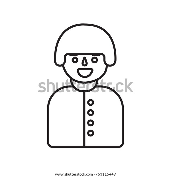 Soldier Icon Outline Stock Vector (Royalty Free) 763115449 | Shutterstock