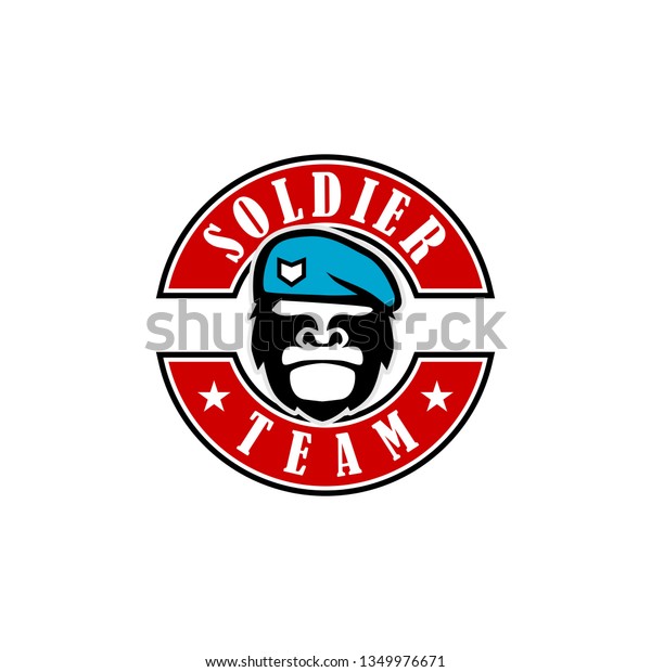 Soldier Logo Design Stock Vector (Royalty Free) 1349976671 | Shutterstock