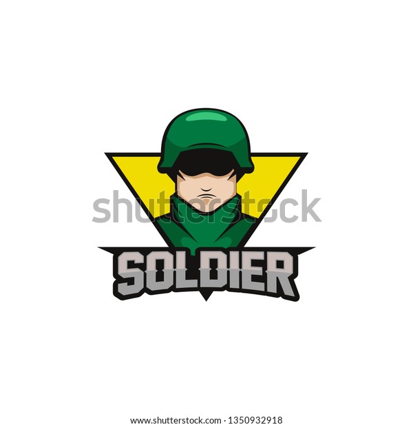 Soldier Logo Template Icon Design Stock Vector (Royalty Free ...
