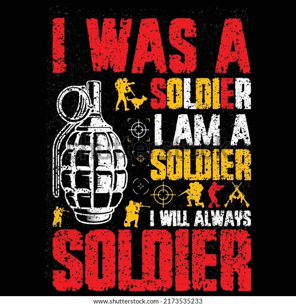 Soldier Soldier Will Always Be Soldier Stock Vector (Royalty Free ...