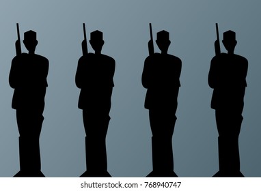 Soldiers Guns Ww2: vector de stock (libre de regalías) 768940747 ...