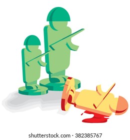 Cartoon Man Eating Pizza Vector Illustration Stock Vector (Royalty Free ...