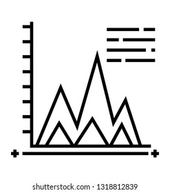 Solid Icon Curve Chart Stock Vector (Royalty Free) 1318812839 ...