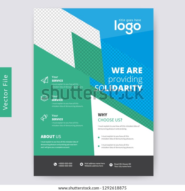 Solidarity Concept Creative Flyer Designsolidarity Vector Stock Vector ...