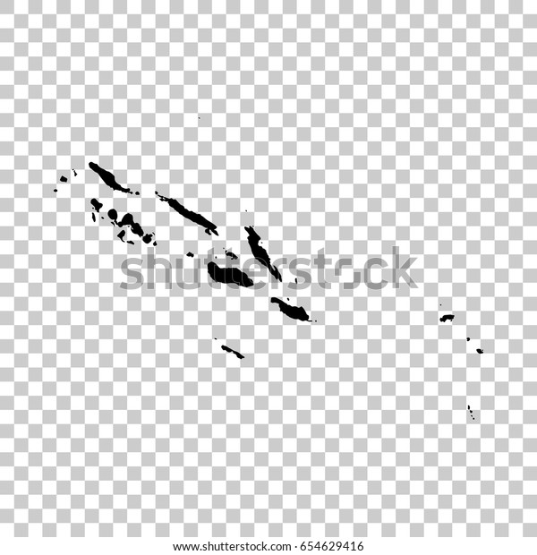 Solomon Islands Map Isolated On Transparent Stock Vector (Royalty Free ...