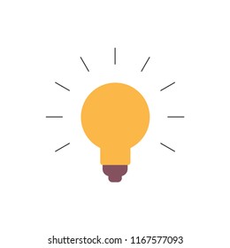 Solution Symbol Lamp Icon Idea Stock Vector (Royalty Free) 1167577093 ...