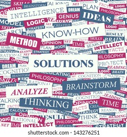 Solutions Word Cloud Concept Illustration Stock Vector (Royalty Free) 143276251 | Shutterstock