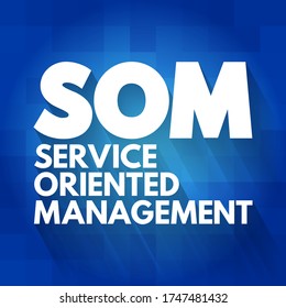Som Service Oriented Management Infrastructure That Stock Vector ...