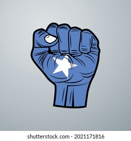 Somalia Flag Hand Design Isolated On Stock Vector (Royalty Free ...