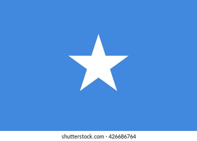Official National Somalia Flag Vector Stock Vector (Royalty Free ...