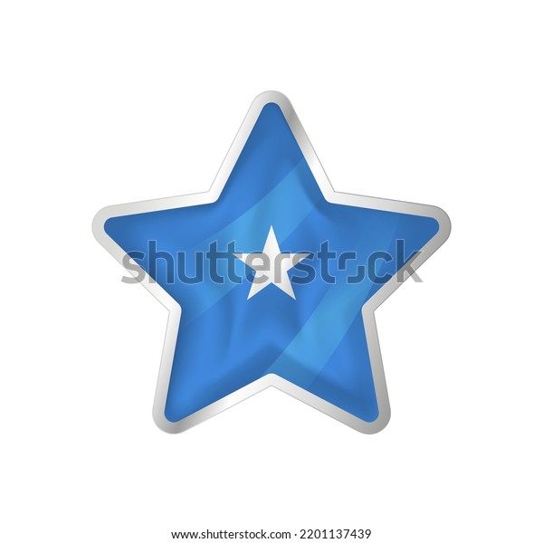 Somalia Flag Star Button Star Flag Stock Vector (Royalty Free ...