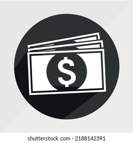 Some Dollars Cash Money Vector White Stock Vector (Royalty Free ...