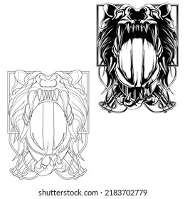 Some Illustrations That Only Use Line Stock Vector (Royalty Free ...