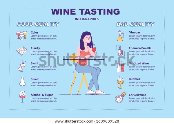 Sommelier Guide Vector Infographic Template Wine Stock Vector (Royalty ...