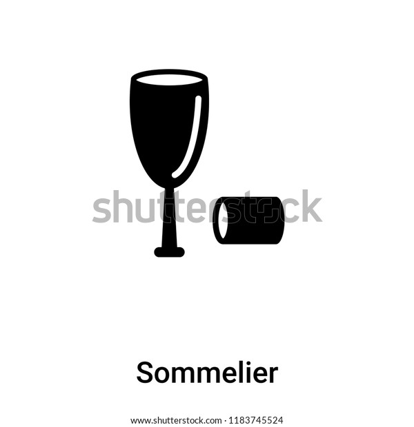 Sommelier Icon Vector Isolated On White Stock Vector (Royalty Free ...