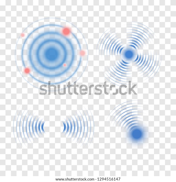 Sonar Wave Sign Vector Illustration Radar Stock Vector (Royalty Free ...