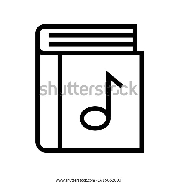 Song Book Vector Illustration Line Design Stock Vector (Royalty Free ...