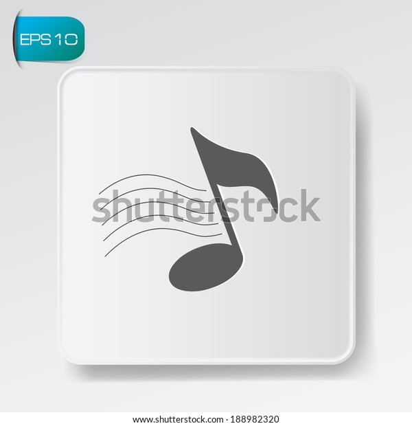 Song Symbolvector Stock Vector (Royalty Free) 188982320 | Shutterstock