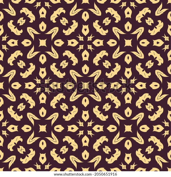 Songket Pattern Background Modern Style Batik Stock Vector (Royalty ...