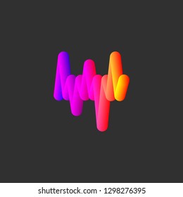 Sonic Color Rainbow Gradient Blend Wave Stock Vector (Royalty Free ...
