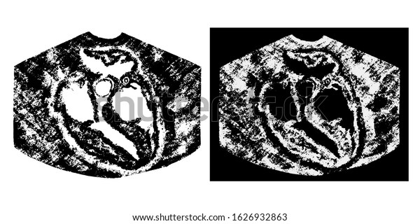 Sonogram Human Heart Realistic Style Heart Stock Vector (Royalty Free ...