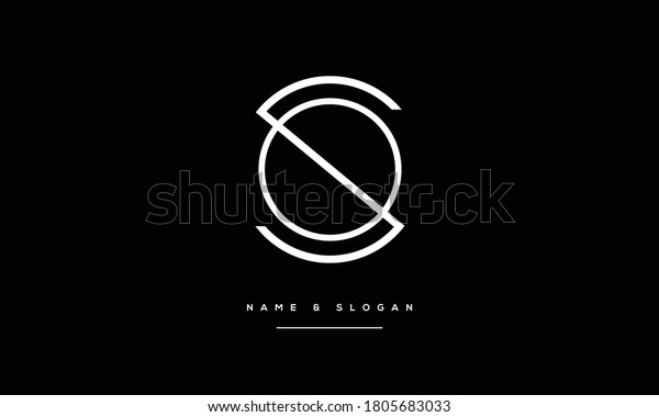 Soos S O Abstract Letters Logo Stock Vector (Royalty Free) 1805683033