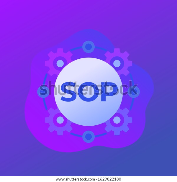 Sop Icon Standard Operating Procedure Vector Stock Vector (Royalty Free ...