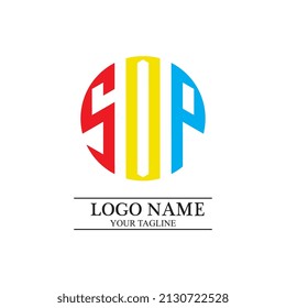 Sop Letter Logo Vector Icon Template Stock Vector (Royalty Free ...