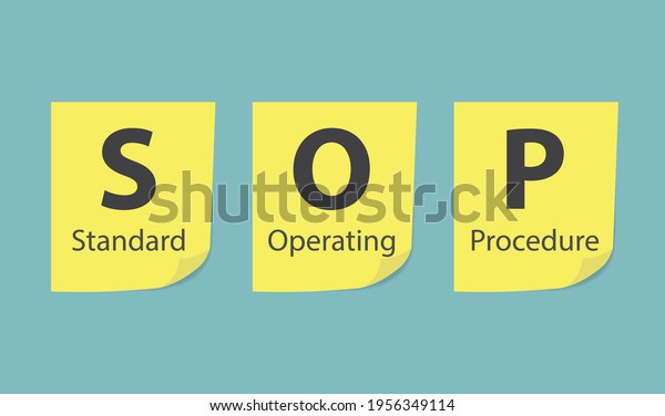 Sop Standard Operating Procedure Written On Stock Vector (Royalty Free ...