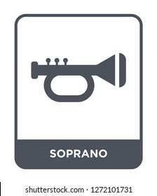 Soprano Icon Vector On White Background Stock Vector (Royalty Free ...