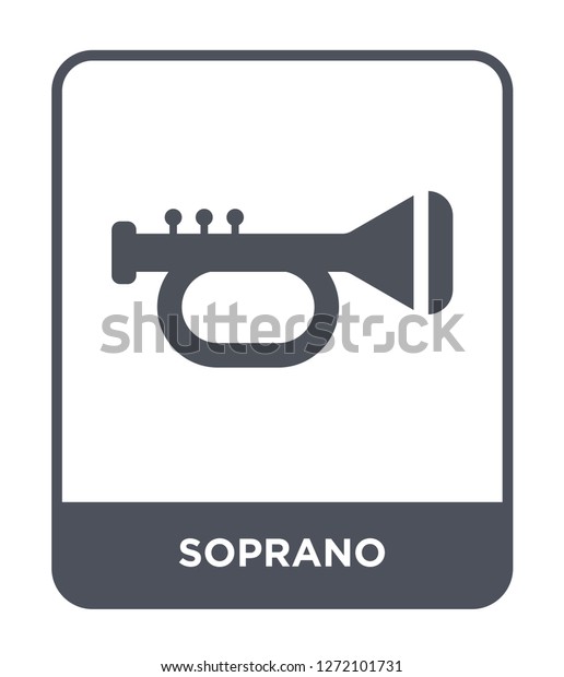 Soprano Icon Vector On White Background Stock Vector (Royalty Free ...